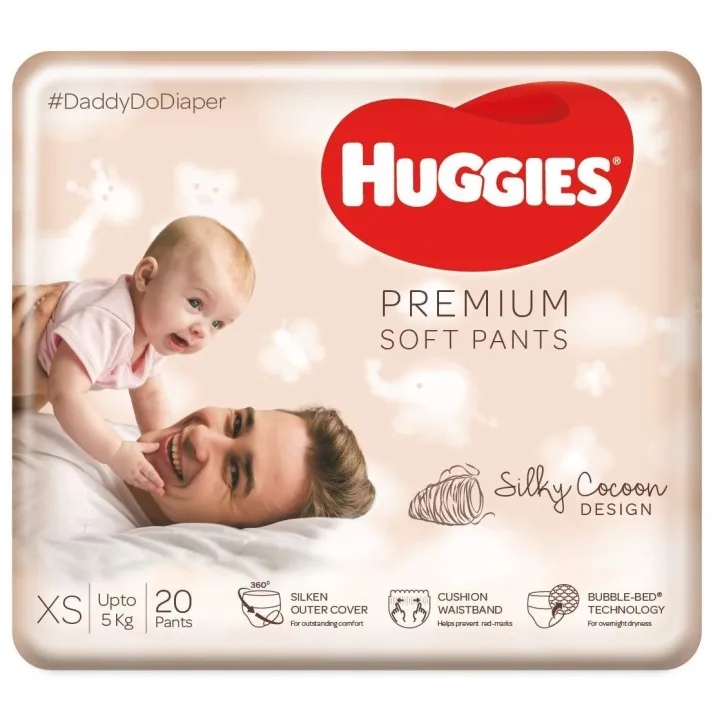 Huggies Premium Soft Pants, Extra Small / New Born (Xs20 Count) | Daraz ...