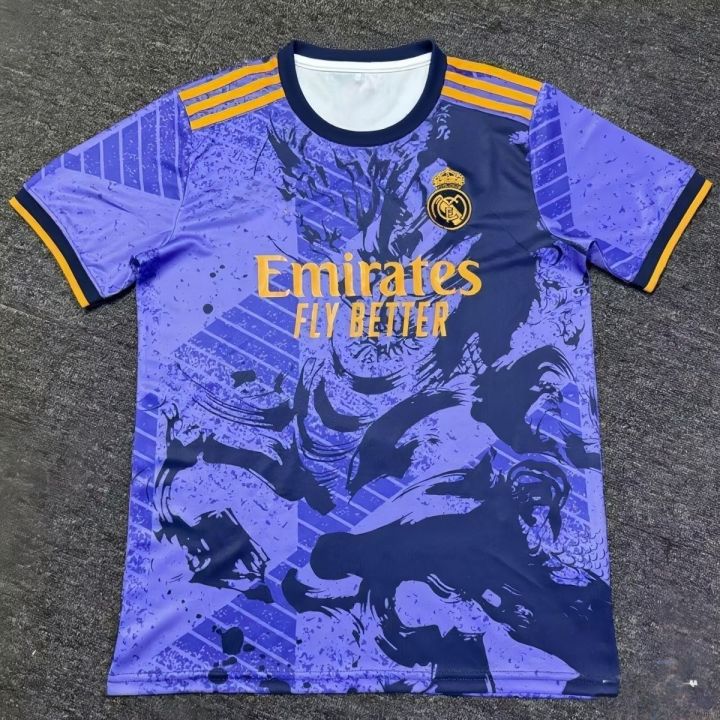25 Special Edition Dragon Pattern Real Madrid Sports New Jersey Quick ...