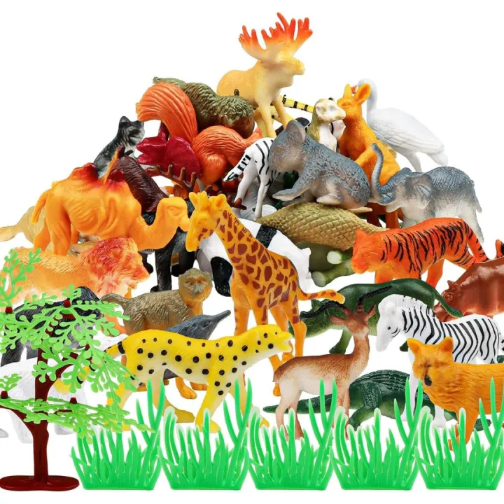 WILD MINI ANIMALS TOY FIGURE PLAYING SET FOR KIDS | Daraz.com.np