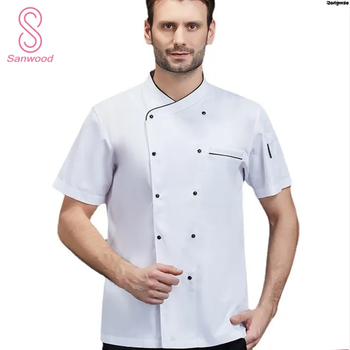 ZongmaoOriginal ZaozhixunbaV-neck Chef Coat Stylish Unisex Chef Coat ...