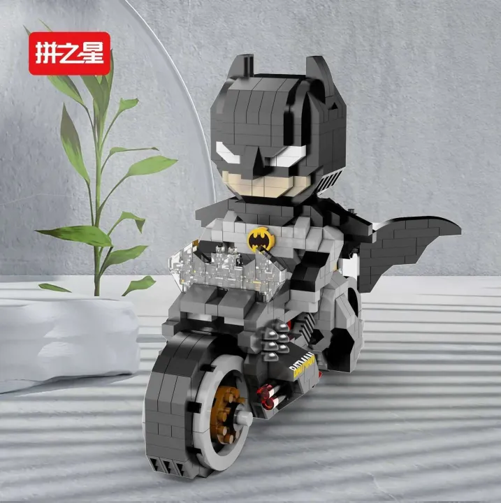 Batman Micro Building Blocks Figure DC Superman Motorcycle Super Heroes ...