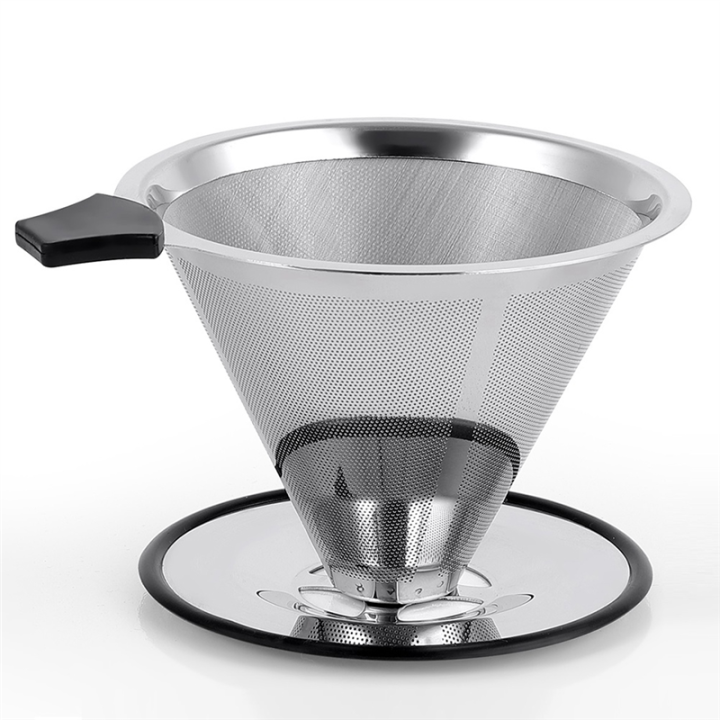 1 Piece Stainless Steel Cone Coffee Dripper Paperless and Reusable ...