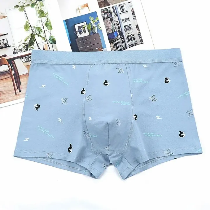Men’s Cotton Boxer Briefs – Breathable Printed Underwear | Cool Comfort ...