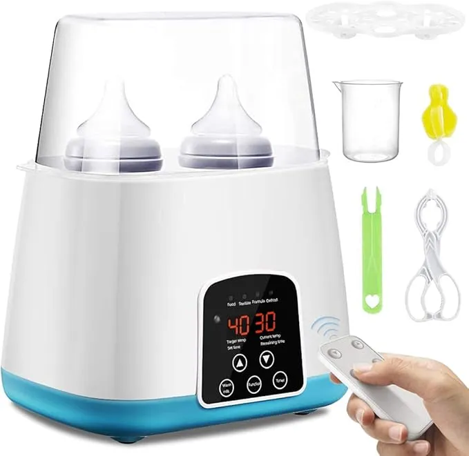 Baby Bottle Warmer & Bottle Sterilizer, Fast Breast Milk Warmer with a ...