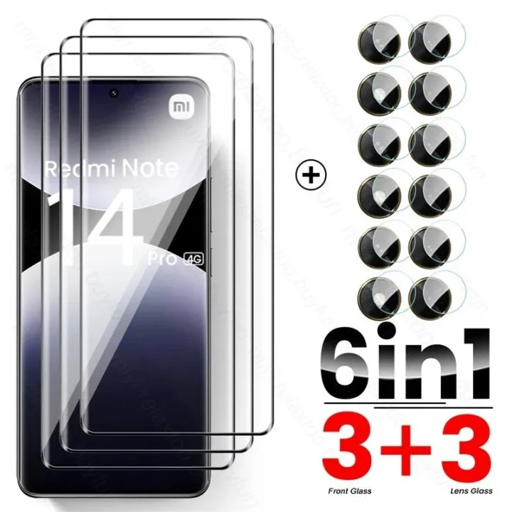 2025 New New style>New style For Redmi Note 14 Pro 4G Case 6In1 9D ...