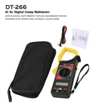 DT-266 Ac Dc Digital Clamp Multimeter Auto Ranging Amp Current Voltage ...
