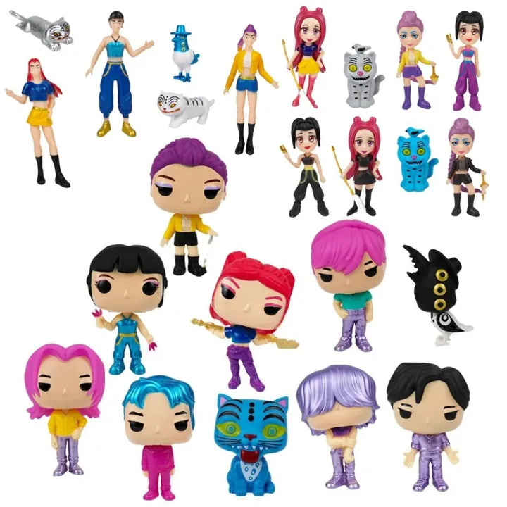 6/10pcs Anime Game Peripheral PVC Kpop Demon Hunters Figure Anime Rumi ...