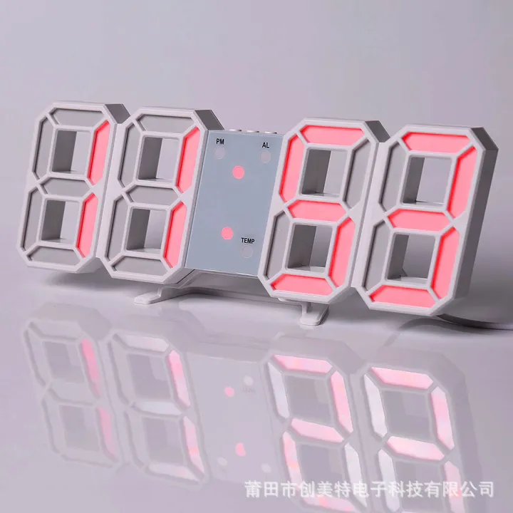 Source smart 3d clock led digital alarm clock cross-border hot selling ...