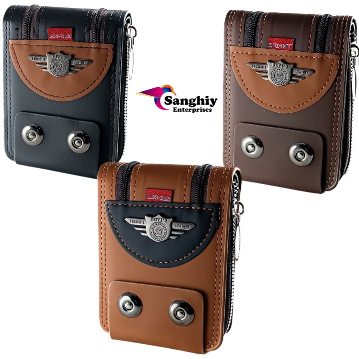 Bovis Double Button Pu Leather Wallet For Men | Daraz.com.np