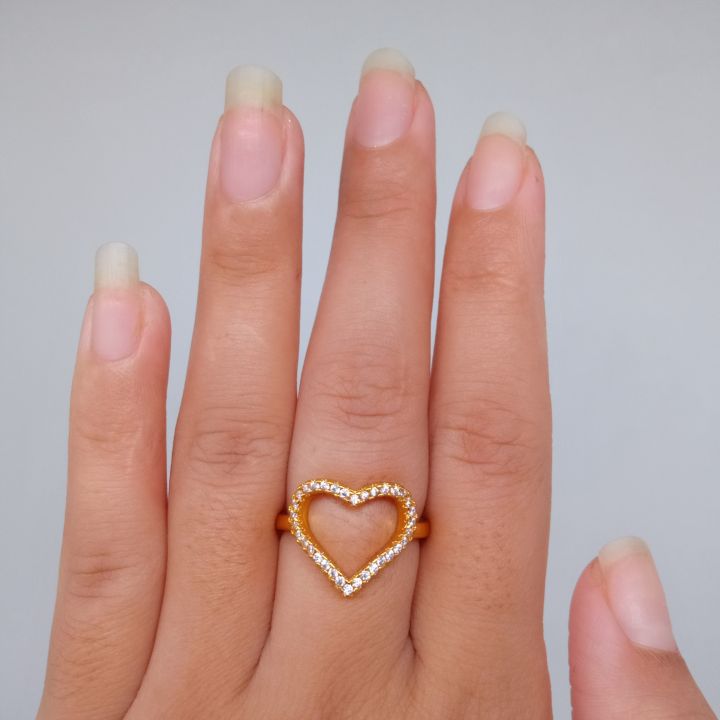 Abhushan Gallery Panchadhatu Gold Plated Adjustable Single Heart Design ...