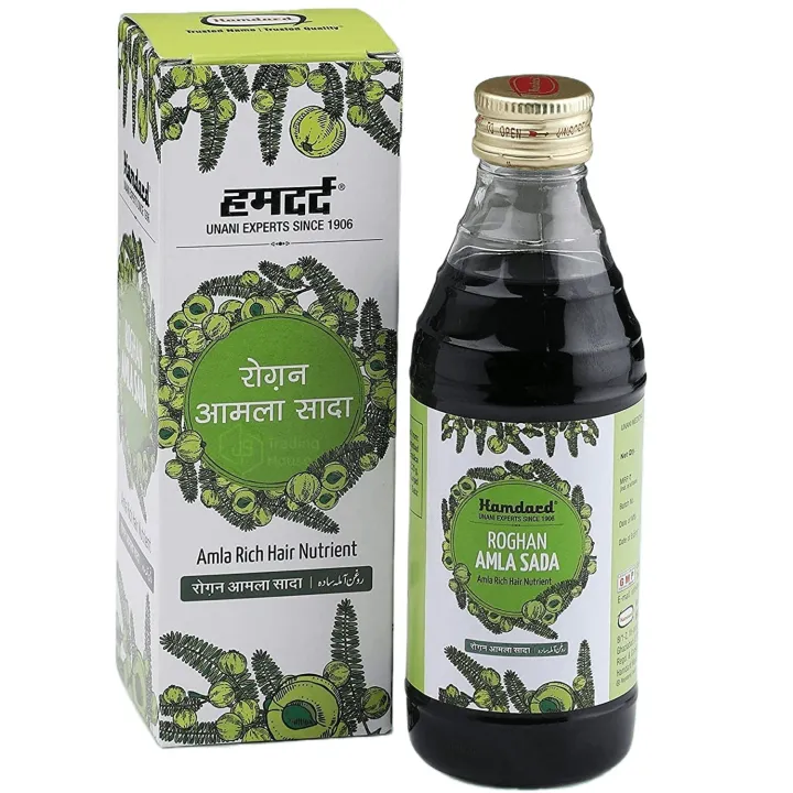 Hamdard Roghan Amla Sada 100mL (Single Pack) 100% Pure Amala Oil ...