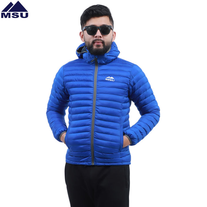 MSU Persian Blue Winter Silicon Jacket For Men | Daraz.com.np