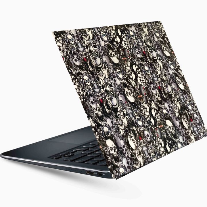 Laptop Stickers And Wraps For All Models Horror Skull Vector Collection ...