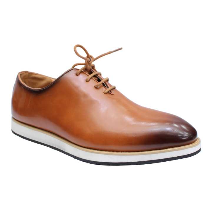Brown Leather Plain Design Formal Shoes For Men | Daraz.com.np
