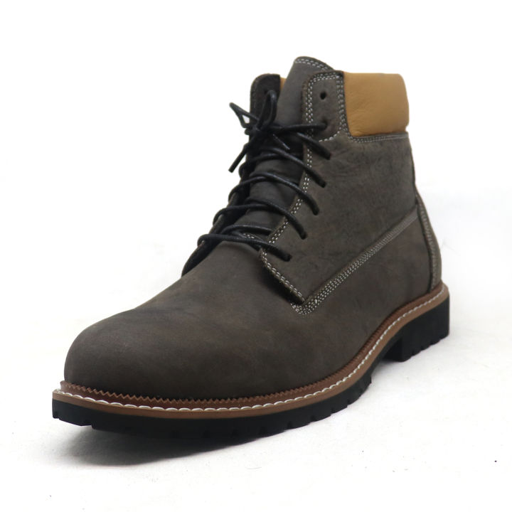 Genuine Leather Lace-up Ankle Boot Form Men Premium Rubber Sole | Daraz ...