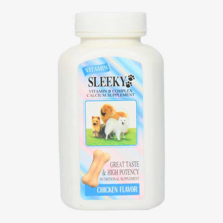 Sleeky Vitamin B Complex Calcium Supplement Chicken Flavor 140gm ...