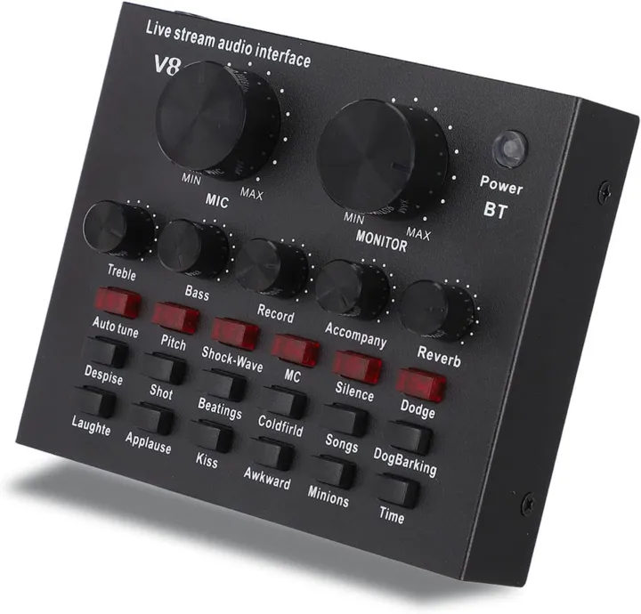 V8 Portable Audio Interface With Live Sound Effects | Daraz.com.np