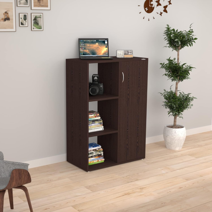 Single Door Decorative Daraz Engineered Wood Bookcase/Book Shelf/Wooden ...