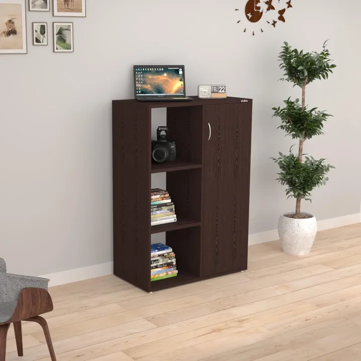 Single Door Decorative Daraz Engineered Wood Bookcase/Book Shelf/Wooden ...