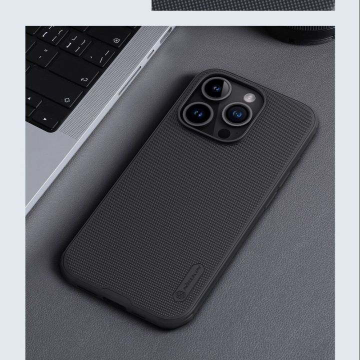 Nillkin Super Frosted Shield Pro Magnetic MagSafe Matte cover case for Apple iPhone 15 Pro Max 6 ...