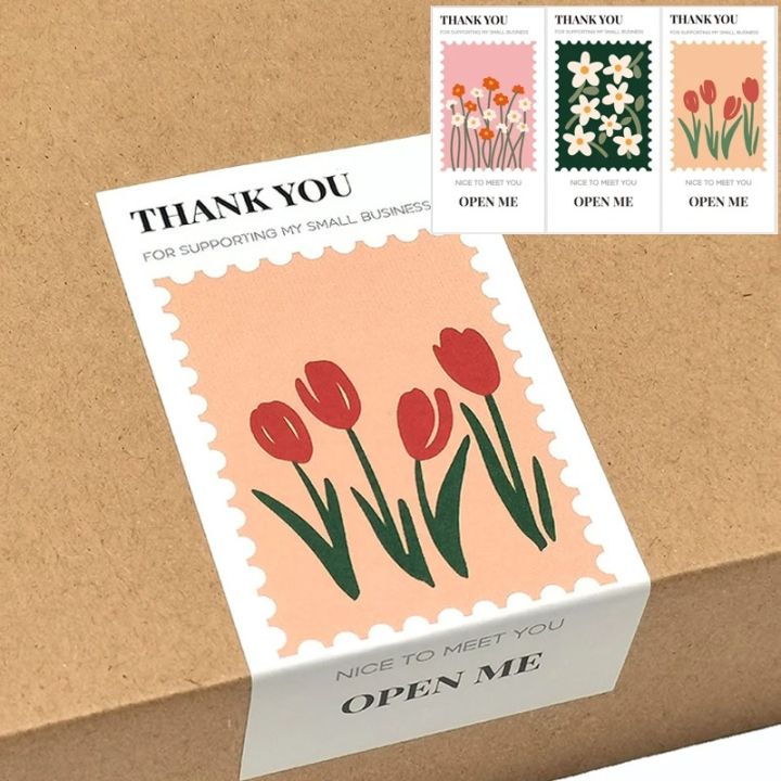 50pcs Thank You for Your Support Stickers for Business Gift Box ...