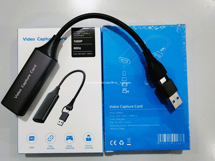 USB Type C 3.0 Capture Card HD Video Capture Card 1080P 60HZ Game Real ...