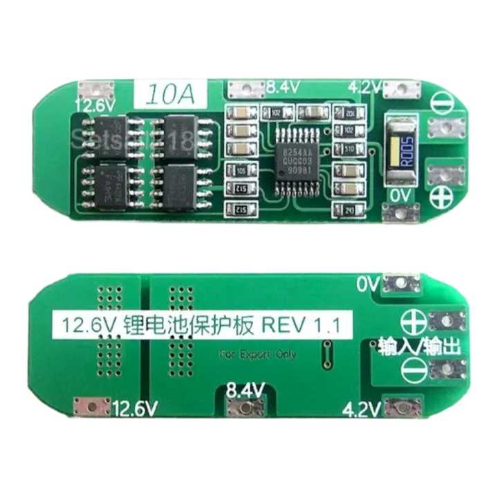 BMS 3S 10A 11.1V 12V 12.6V 18650 Lithium Battery Protection Board Power ...