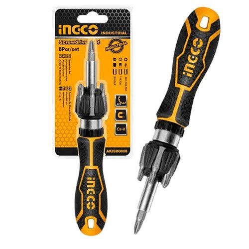 Ingco 8Pcs Ratchet Screwdriver Set AKISD0808 | Daraz.com.np