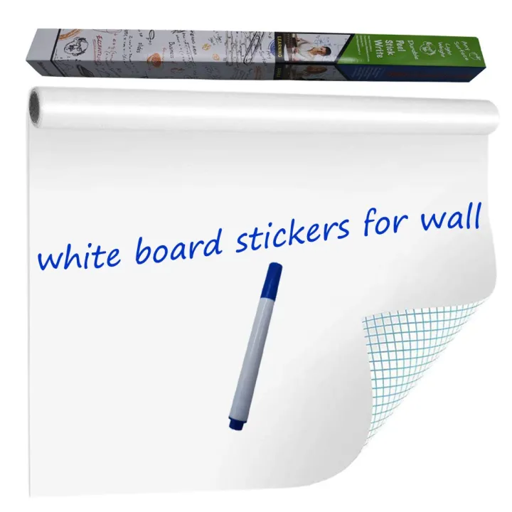 Large Dry Erase Whiteboard Sticker Wall Decal, Self-Adhesive Whiteboard ...