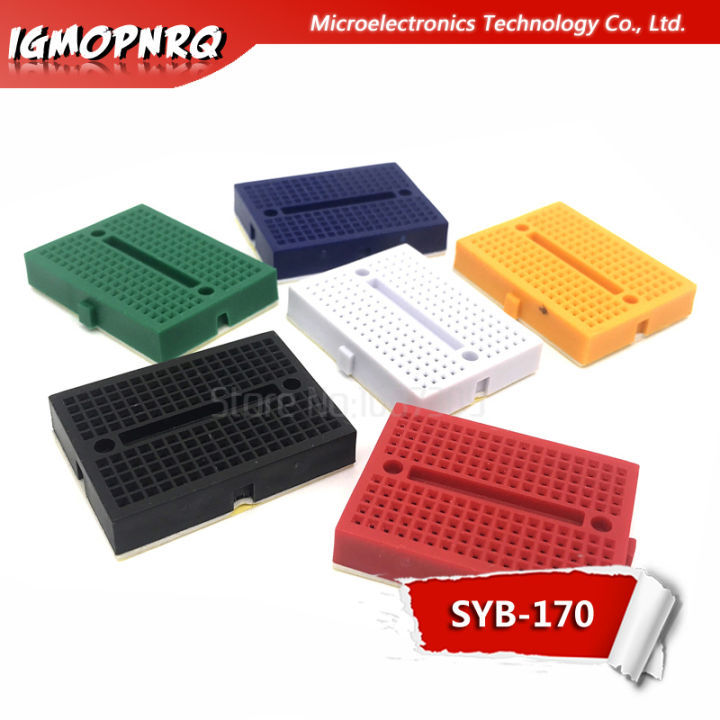5PCS SYB-170 Solderless Breadboard Prototype Experiment Test Protoboard ...