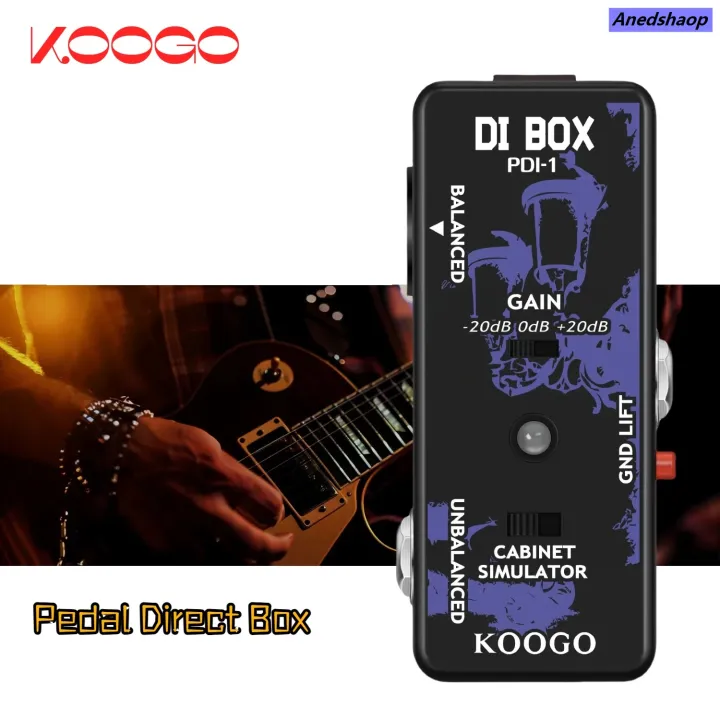 Anedshaop Koogo Mini Direct Box Input DI BOX Smart Guitar Cabinet ...
