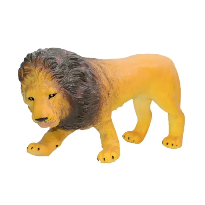 Yellow Textured Lion Rubber Toy | Daraz.com.np