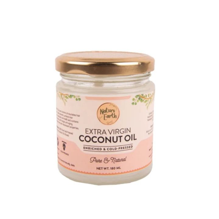 Naturo Earth Organic Cold Pressed Extra Virgin Coconut Oil 180ml ...
