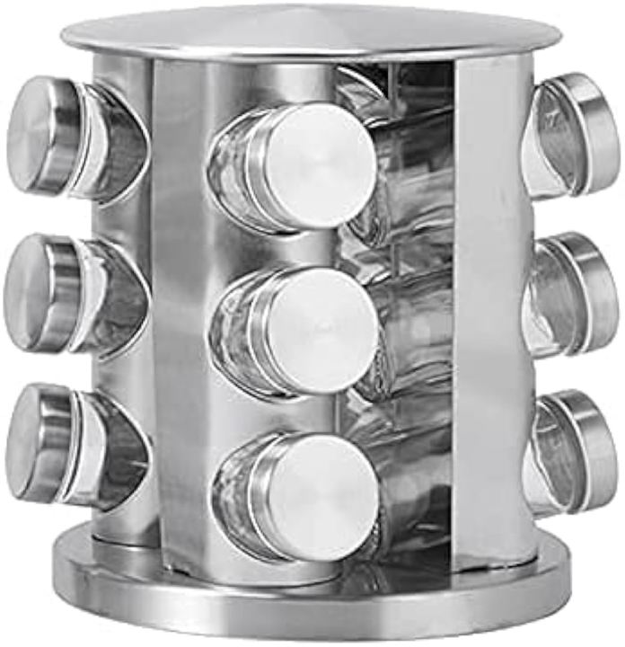 Masala Jar 12 pcs container/Metal Body | Daraz.com.np