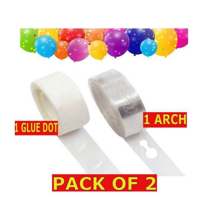 1 Roll Balloon Arch Strip and 1 Roll Balloon Glue Dots Tape Party ...