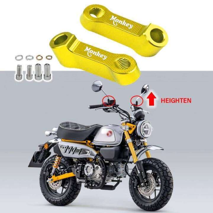 Monkey125 Rearview Mirrors Extension Riser Extend Adapter For Honda ...