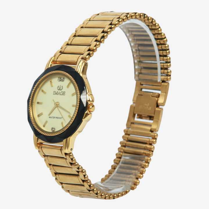 Image Golden Chain Golden Dial Watch For Women | Daraz.com.np