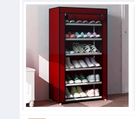 6 Layers Shoe Rack Portable And Folding (60 X 30 X 108 Cms) | Daraz.com.np