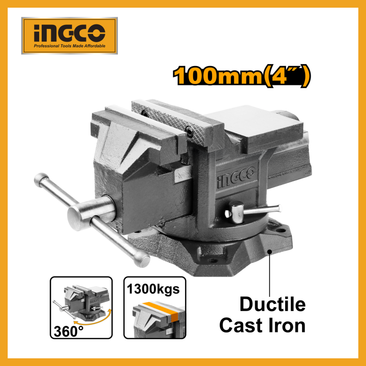 INGCO 4" Bench Vice With Anvil HBV084 | Daraz.com.np