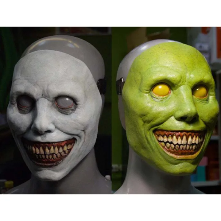 Creepy Halloween Mask Smiling Demons Horror Face Masks The Evil Cosplay ...