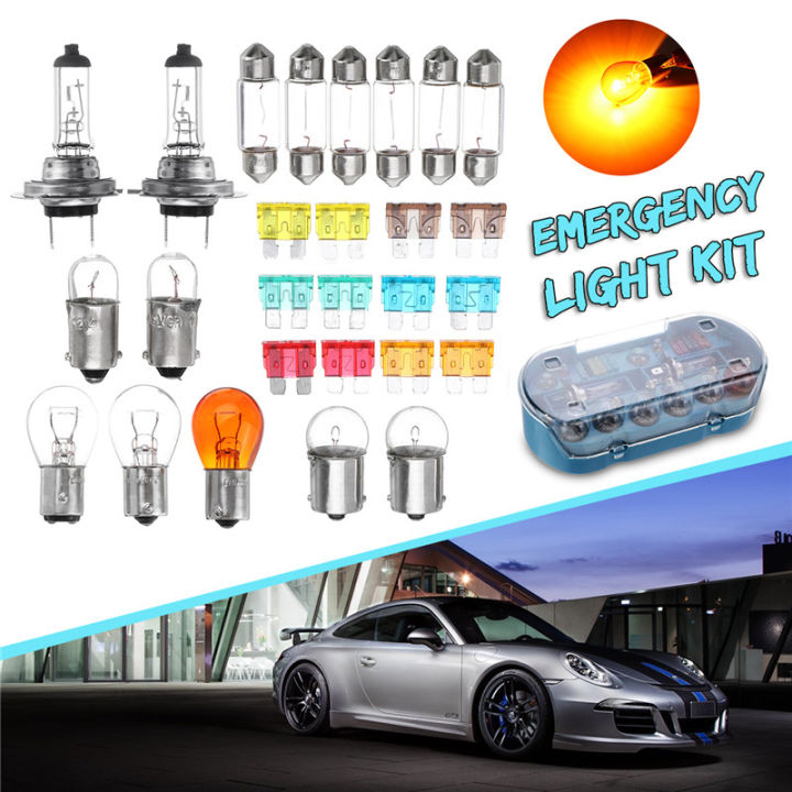 H7 Lampenset Sicherungen Set 12V 30 tlg. Auto Lampen Box Birnen ...