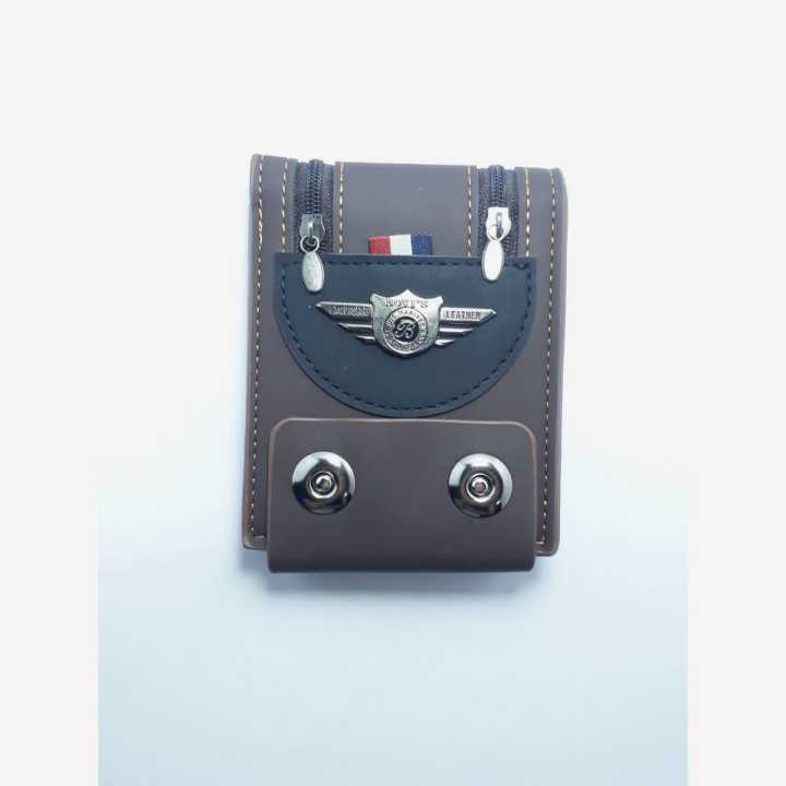 Bovis BI Fold doble botton Pu Leather Wallet For Men | Daraz.com.np