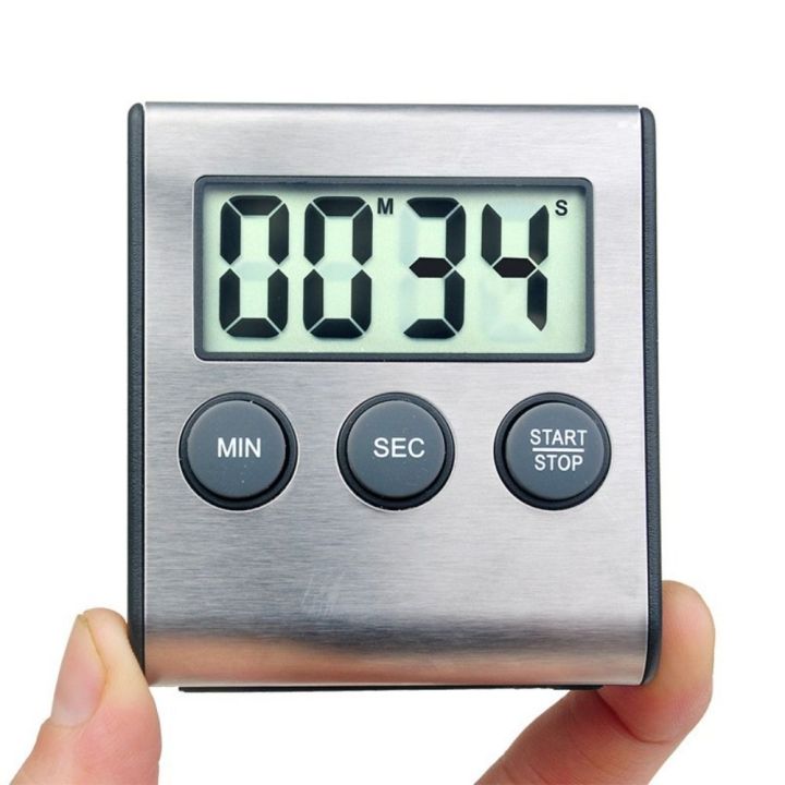 Portable Magnetic Digital Kitchen Timer Loud Alarm Retractable Stand ...