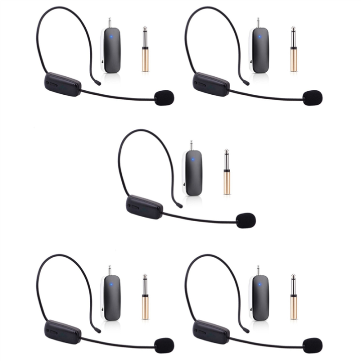 5X New 2 in 1 Handheld UHF Wireless Microphone Professional -Wear Mic ...