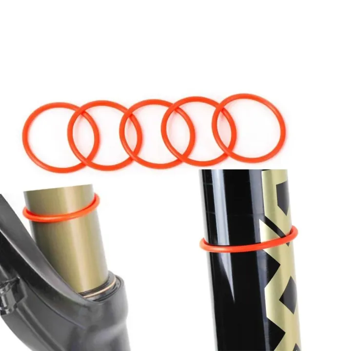 Dustproof Cycling Red Circle Shock Absorber MTB Bicycle 32/34/35/36mm Bicycle Fork Sealed O-ring ...