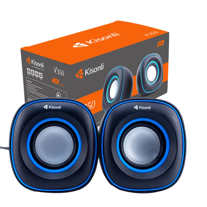 Kisonli v350 Multimedia Speakers Set AUX in 1.5W*2speakers USB 2.0 ...
