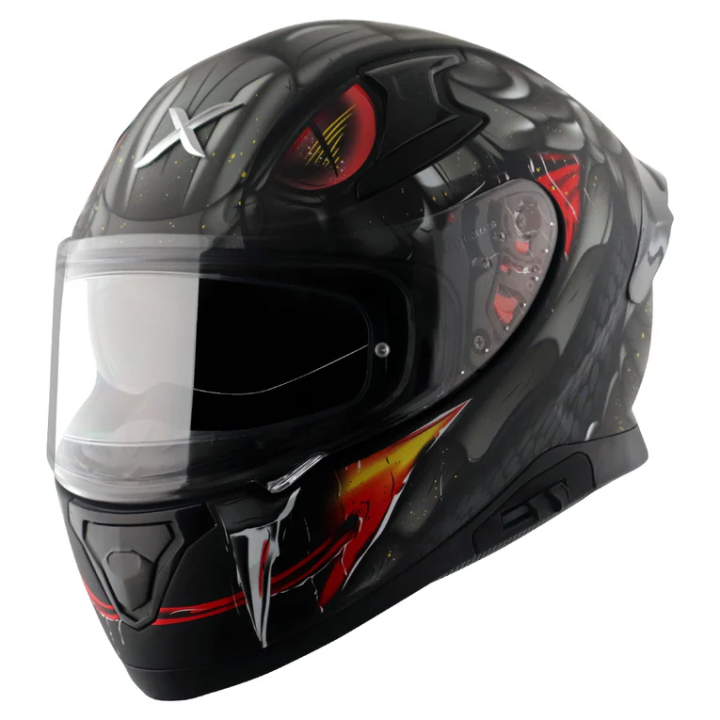 Axor Apex Venomous Grey Matt Black Full Face Motorcycle Helmet | Daraz ...
