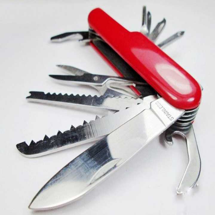 Folding Pocket Multitool Knife Swiss Army Style Outdoor 11 Function ...
