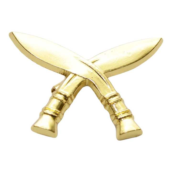 Gold Khukuri Cross Badge | Daraz.com.np