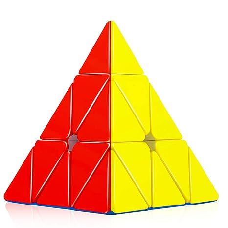 Qytoys Pyramid 3X3X3 Triangle Cube 3X3 High Speed Stickerless Puzzle ...